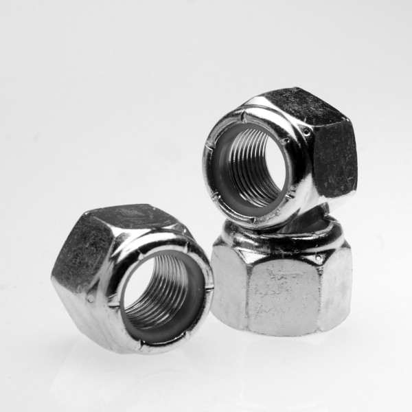 Metric Course and Fine Class 8 High Tensile Zinc Plated Hex Nylon ...